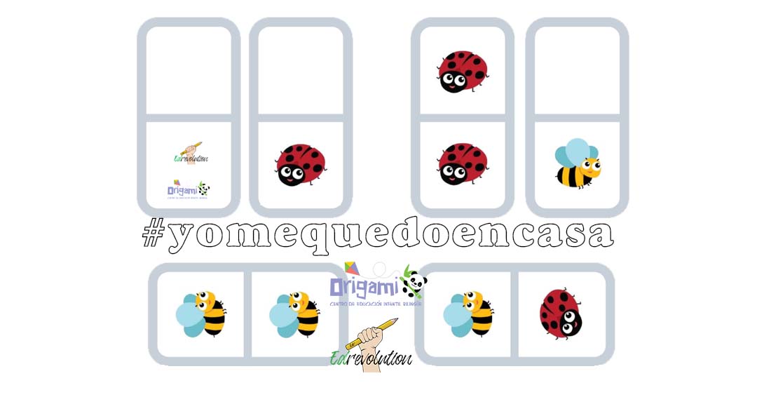 Dominó primavera #quedateencasa - Escuela Infantil Puente Tocinos ORIGAMI